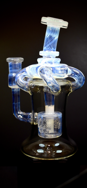 Moonstone prototype recycler by KJ – NE Glass Art