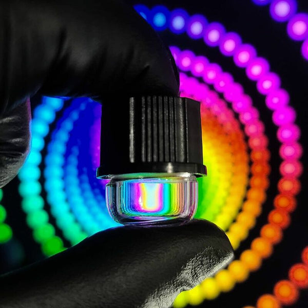 Infinity jar Quartz Insert by Evan Shore – NE Glass Art