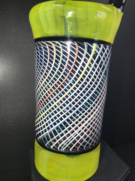 9" Madden Crushed Opal Lemon Drop Cup Rig – NE Glass Art