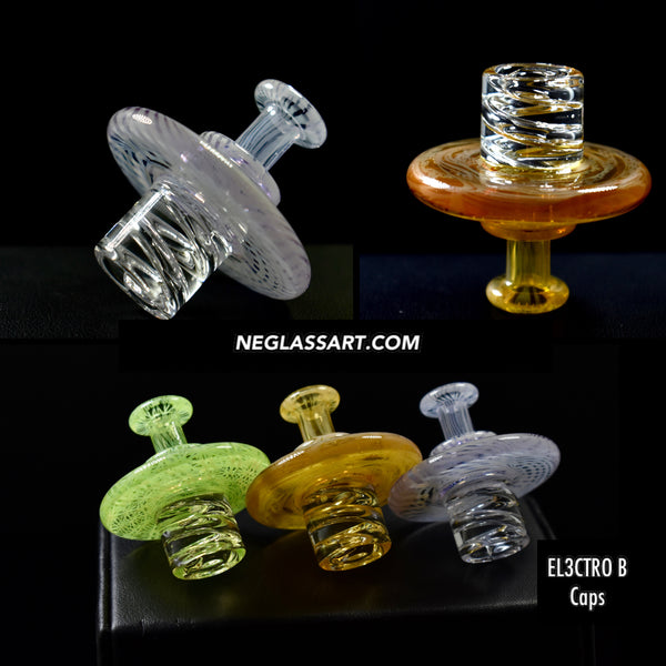 Electro B Spinner Caps + Ruby Pearl – NE Glass Art