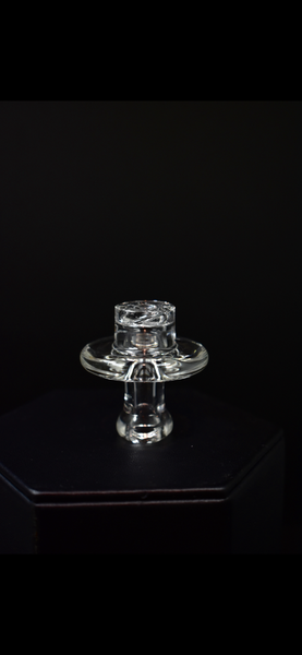 Twister Cap by Whitney Harmon (clear) + 6mm Ruby Pearl – NE Glass Art